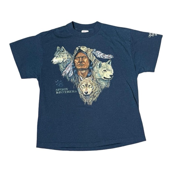 Tee Jays | Shirts | Vintage Wolves Wolf Shirt Navy Color | Poshmark